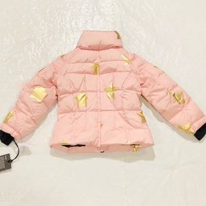 SAM. | Jackets & Coats | Sam Down Coat Pink W Gold Starssize 235 | Poshmark